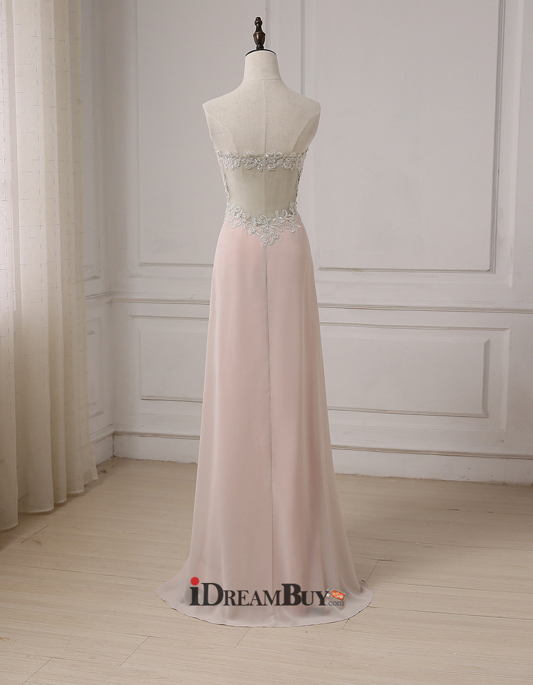 New Style Sweetheart Floor Length Chiffon Formal Evening Dress - US ...